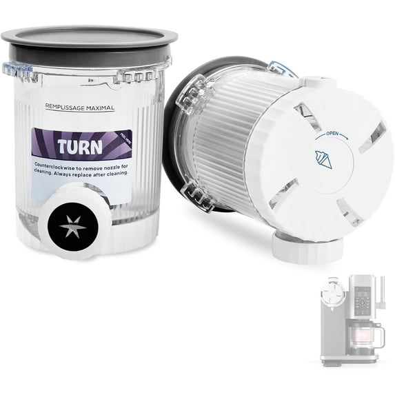 2 Pack Creami Swirl Pints and Lids for Ninja NC700 NC701 Series Ice ...