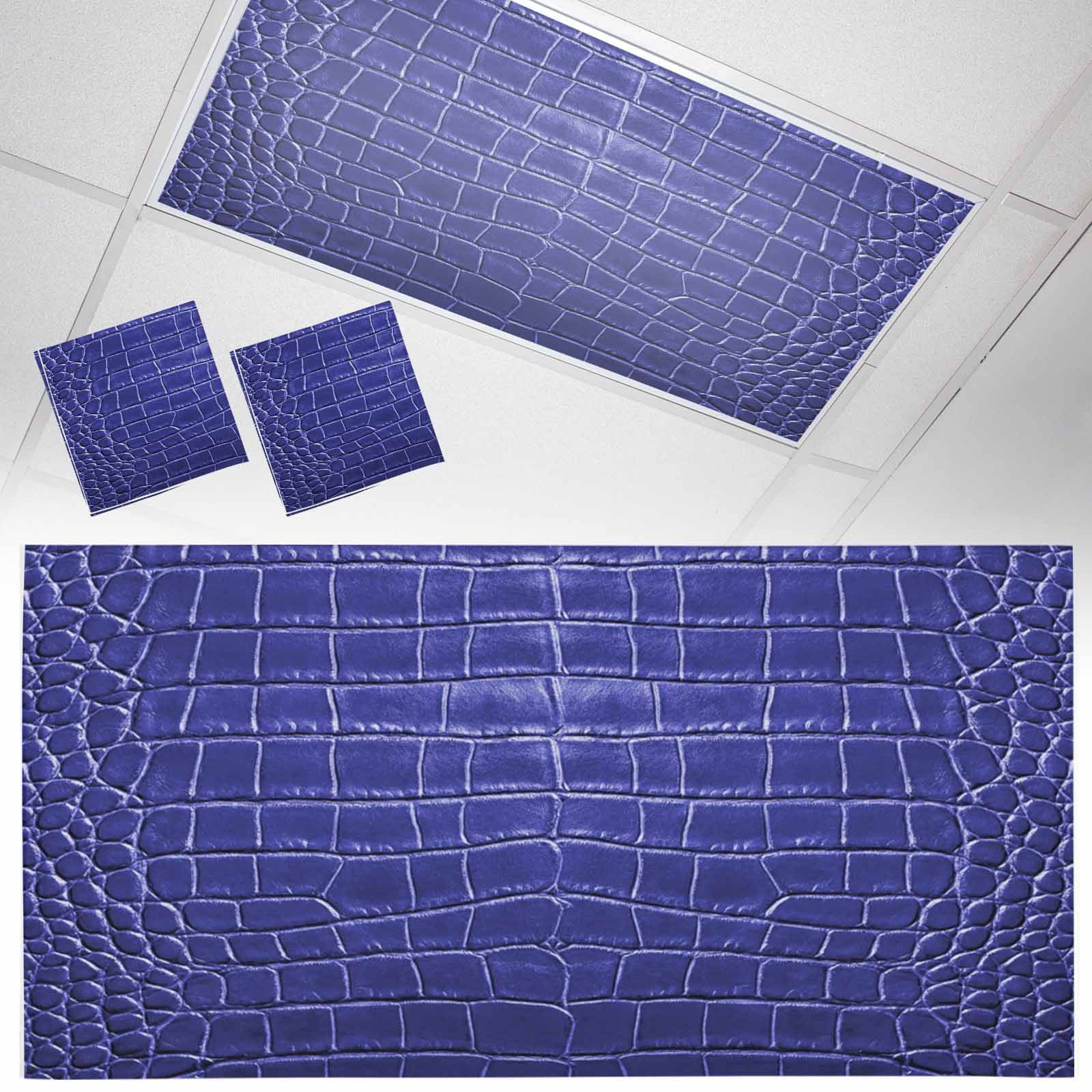 2 Pack Crocodile Leather Texture Fluorescent Light Covers for Ceiling ...