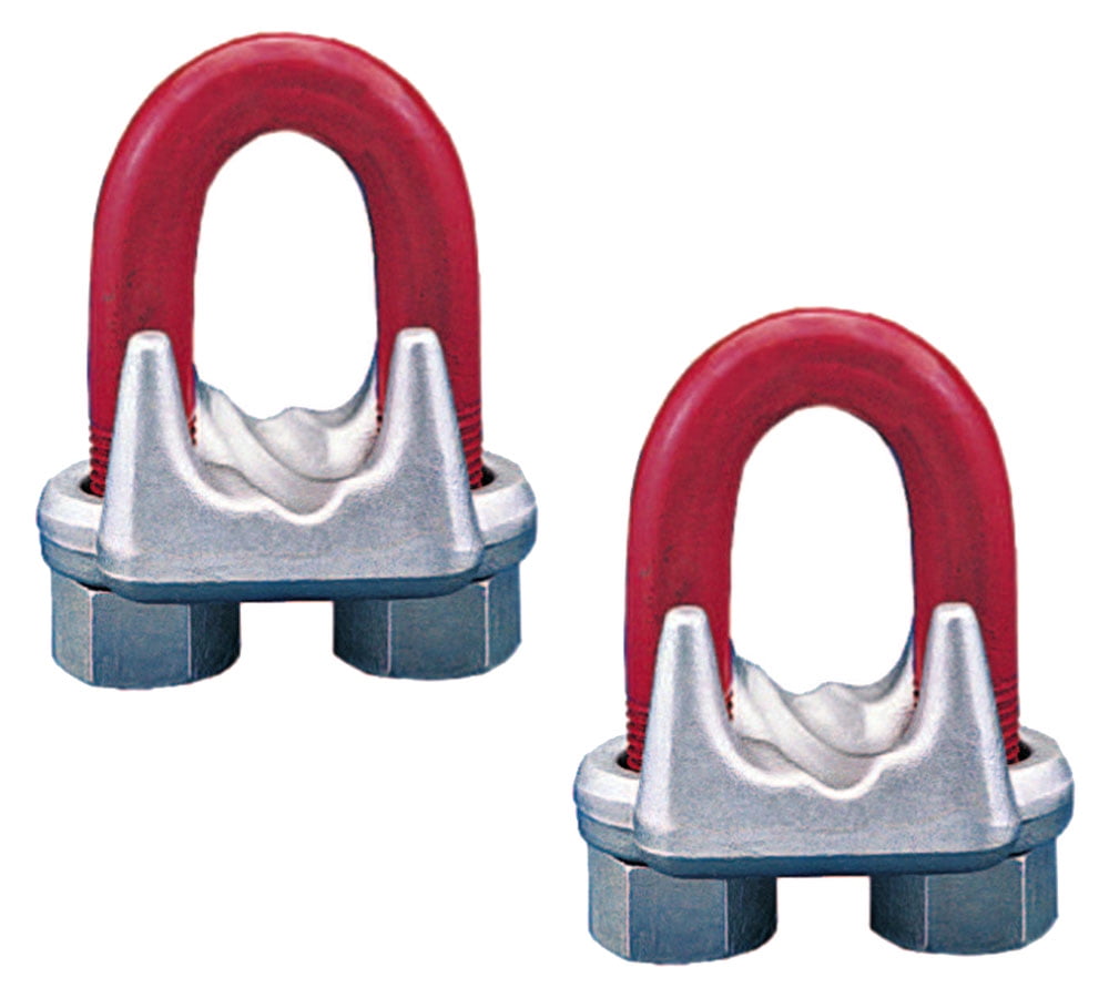 2 Pack Crosby 1/4" Forged Wire Rope Clip – G-450, 1010051, U-Bolt Clamp ...