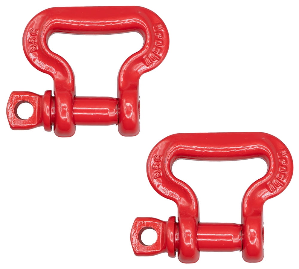 2 Pack Crosby Screw Pin Web Sling Shackle S-281– 3-1/4 Ton WLL (6,500 ...