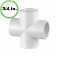 (2 Pack) Cross ¾" - 4-Way PVC Cross - Walmart.com