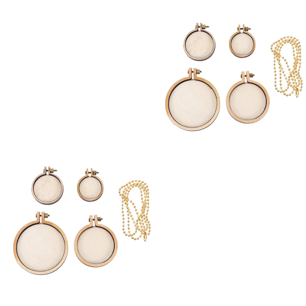 2 Pack Cross Stitch Fixing Frame Kits Rectangle Embroidery Hoop ...