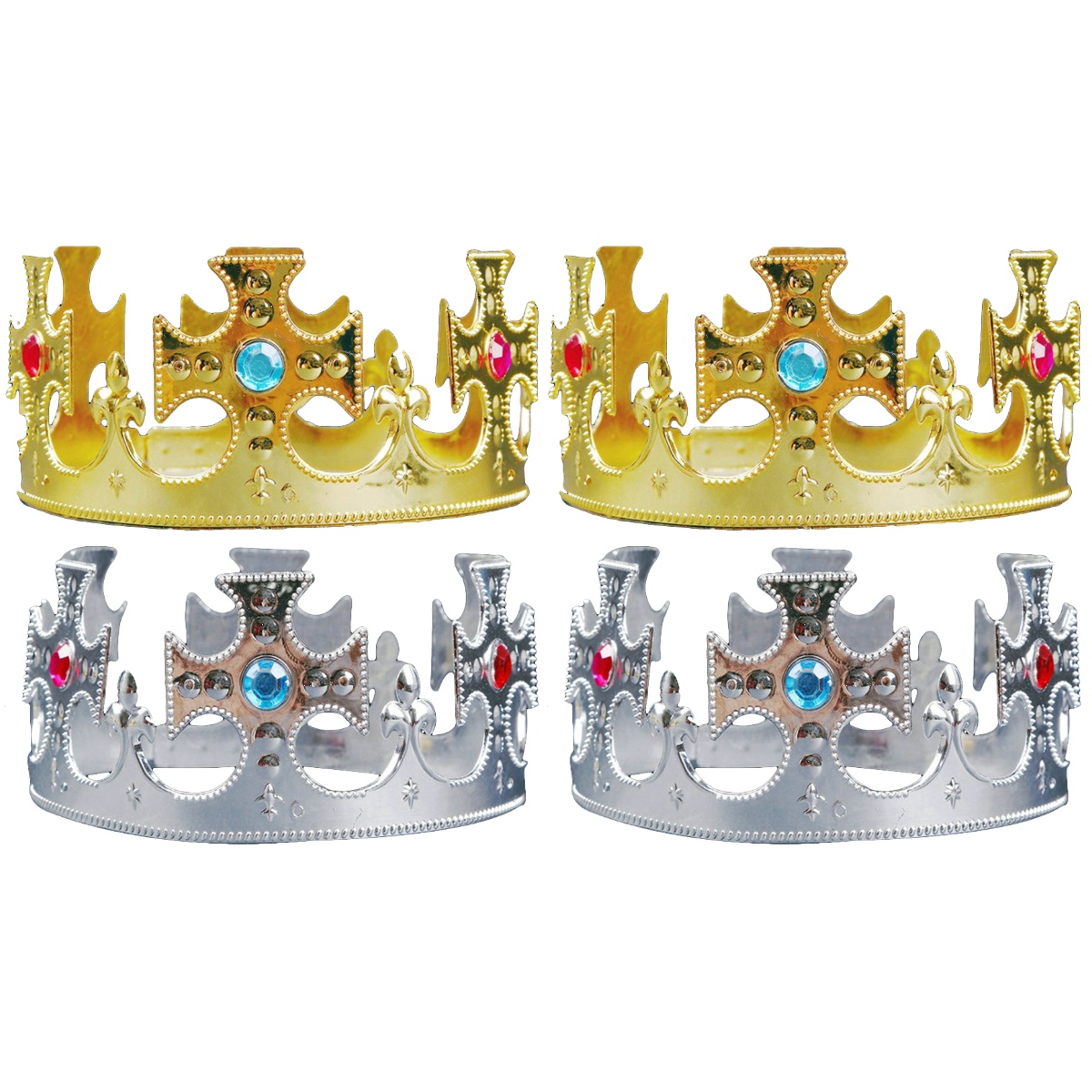 2 Pack Crown Kids Glitter Crown Prince Crown Child 2pcs - Walmart.com