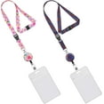 2 Pack Cruise Lanyards with Vertical Badge Holders and Retractable ...