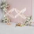 2-Pack Crystal Flower Stand, Gold X-Shaped Crystal Wedding Flower Stand ...