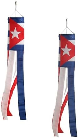 2 Pack Cuba Cubans WindSock Flag,Stripes Wind Socks For Yard And Garden ...