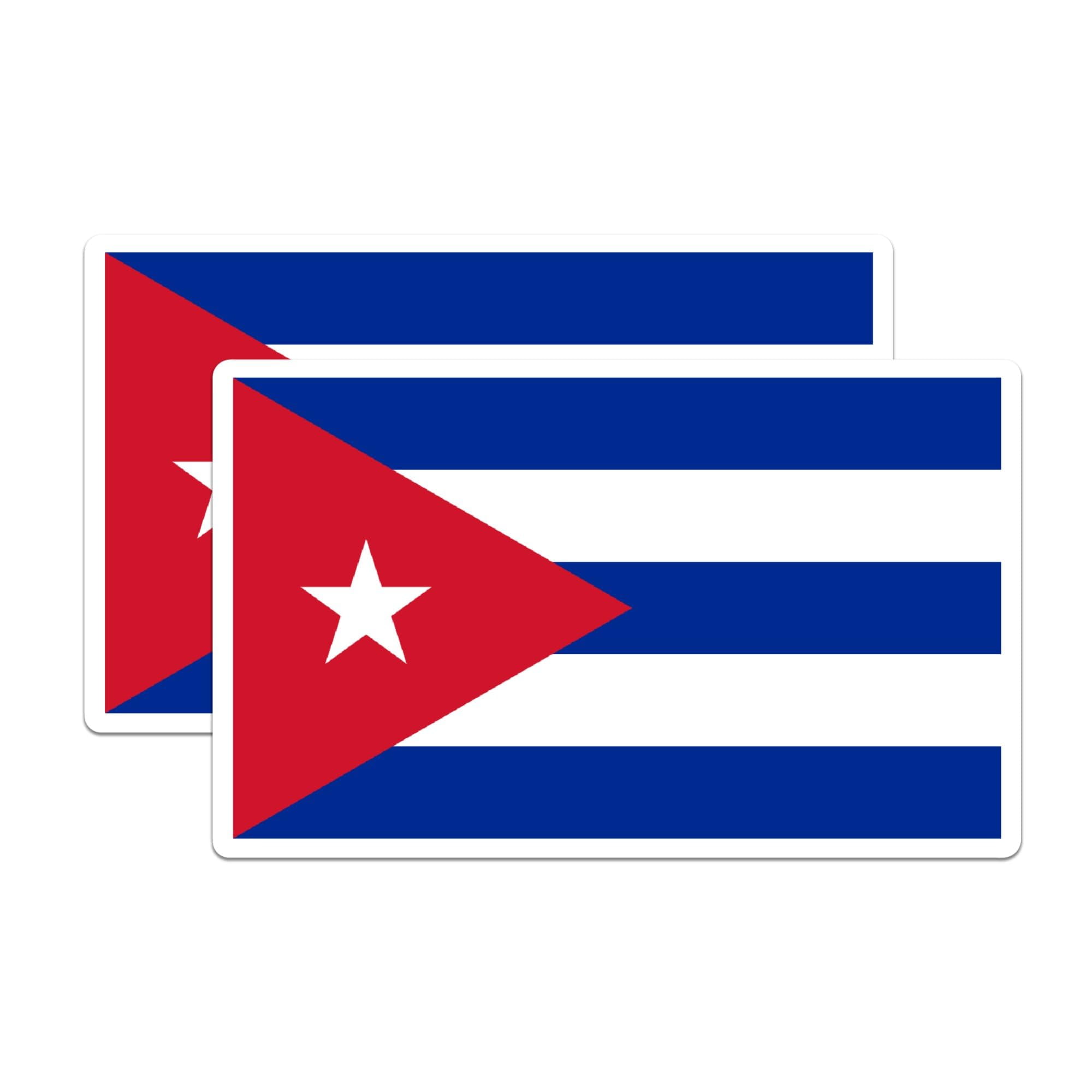(2 Pack) Cuba World Flag Magnets - Cuban Pride - 5" On Longest Side ...