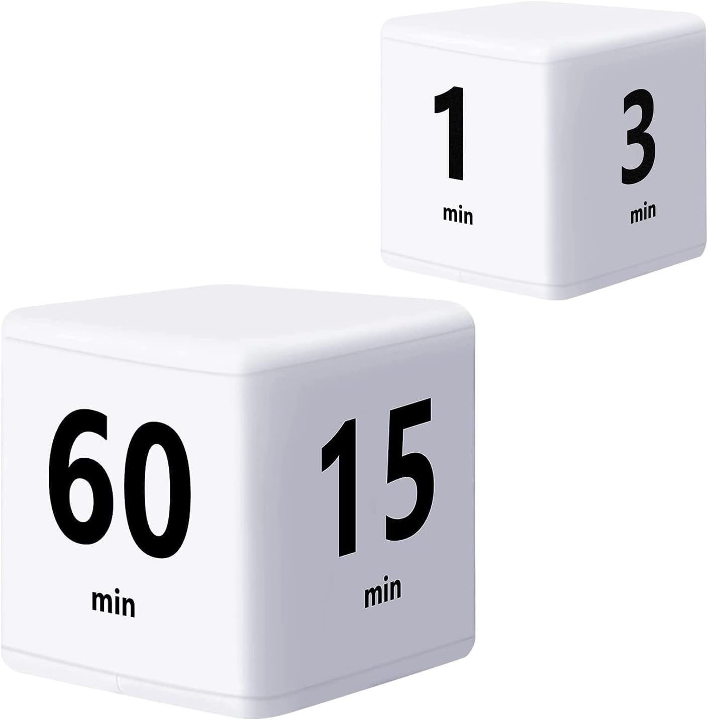 2 Pack Cube Timer,Time Management Cube,Gravity Sensor Flip Timer For ...