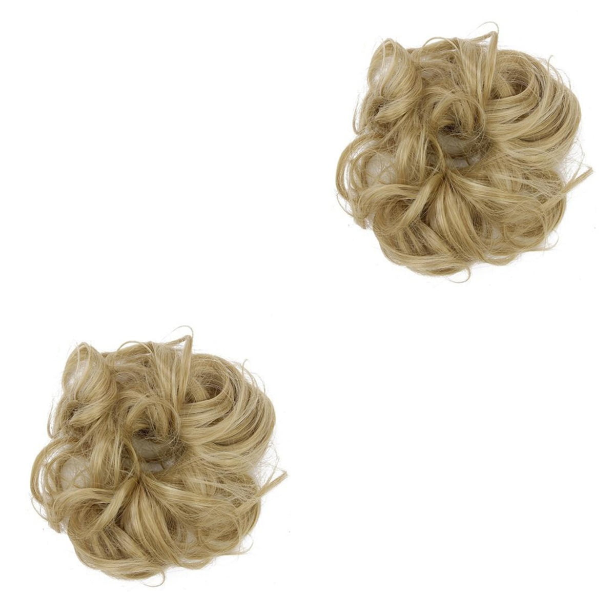 2 Pack Curly Wig Party Wig Hair Extension Bun Hair Bun Extension Bun ...