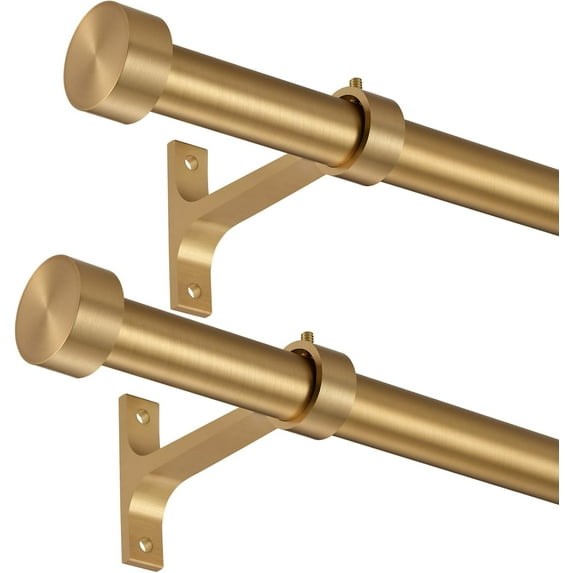 2-Pack Curtain Rod for Windows 16-28",Adjustable Window Curtain Rods ...