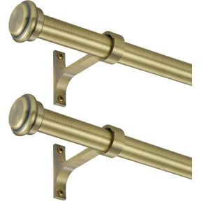 GXCZ Curtain Rods Straight Single Valance Rail 4ft-40ft, Heavy Duty ...