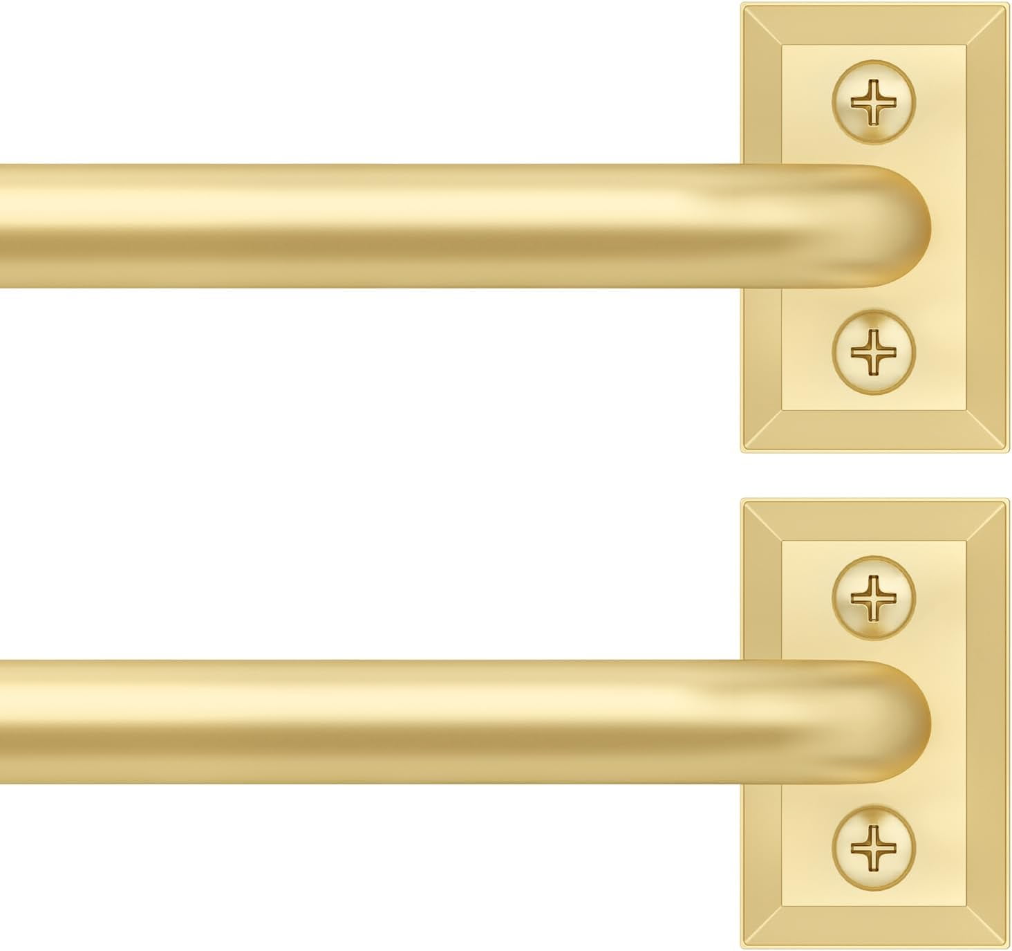 2 Pack Curtain Rods, Gold Wrap Around Curtain Rod for Windows, 28 To 48 ...