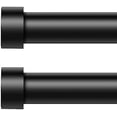 2 Pack Curtain Rods for Windows 18 to 42 Inch(1.5-3.5 Feet),Black 1 ...