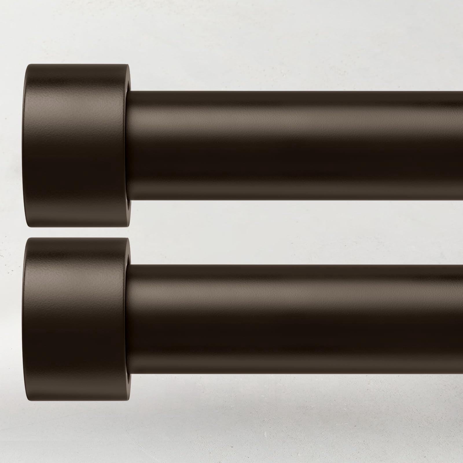 2 Pack Curtain Rods For Windows 48 To 84 Inch(4-7ft) 1 Inch Bronze ...