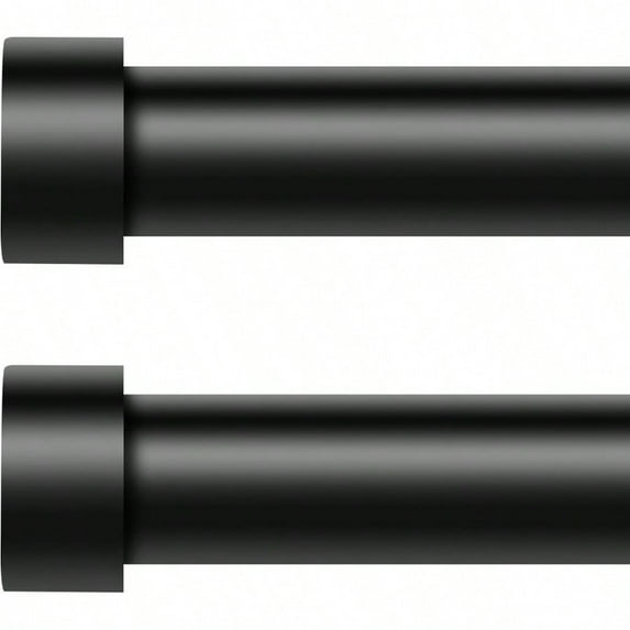 2 Pack Curtain Rods For Windows 48 To 84 Inch 47 Feet Black 1 ...
