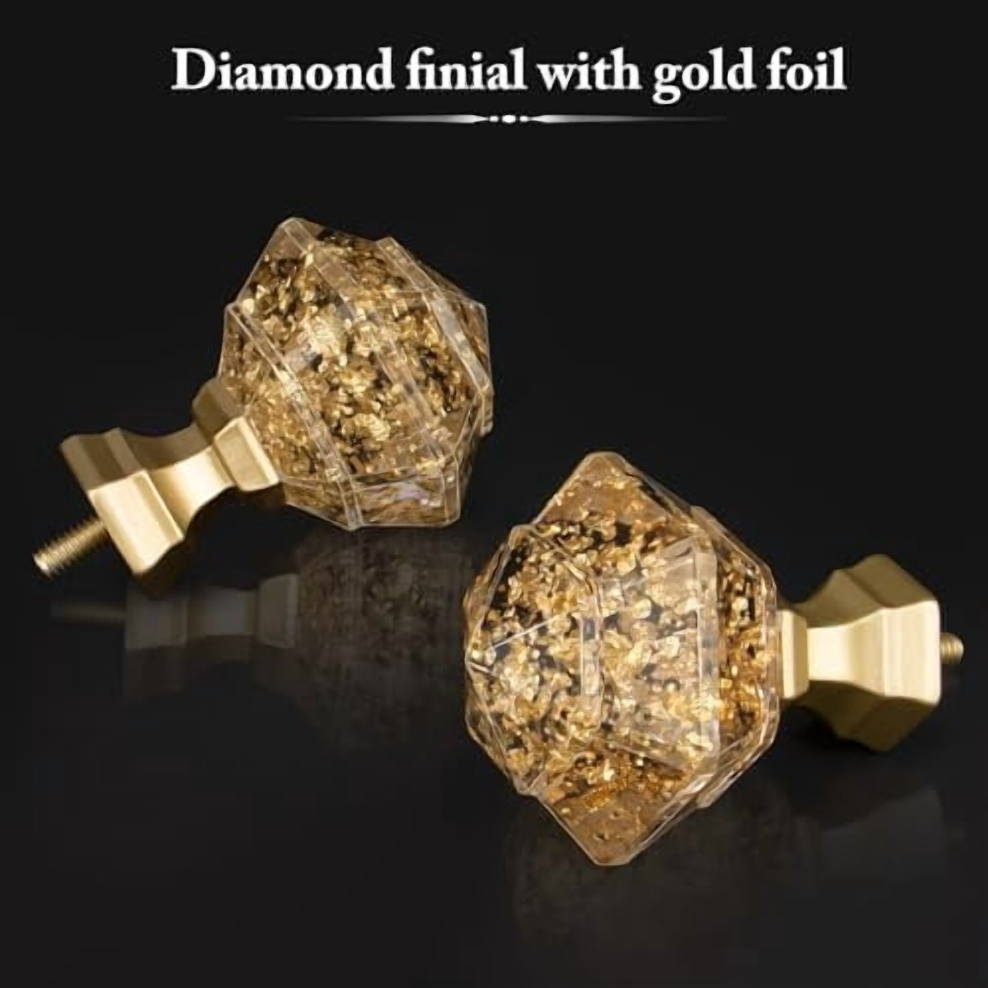 2 Pack Curtain Rods for Windows 48 to 84 Inch, Telescoping Splicing 3/4 ...