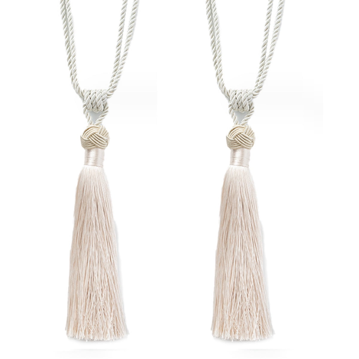 2 Pack Curtain Tiebacks Tassel Drapery Tie-Backs Rope Handmade ...