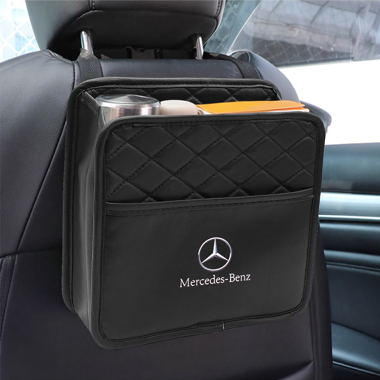 2 Pack Customized Backseat Organizer Compatible with Mercedes-Benz ...