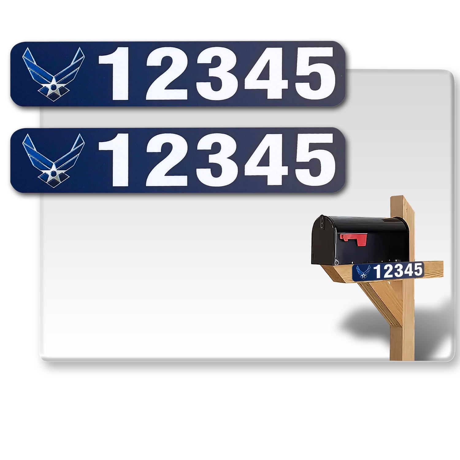 2 Pack Customized Horizontal 911 Mailbox Address Numbers Stickers ...