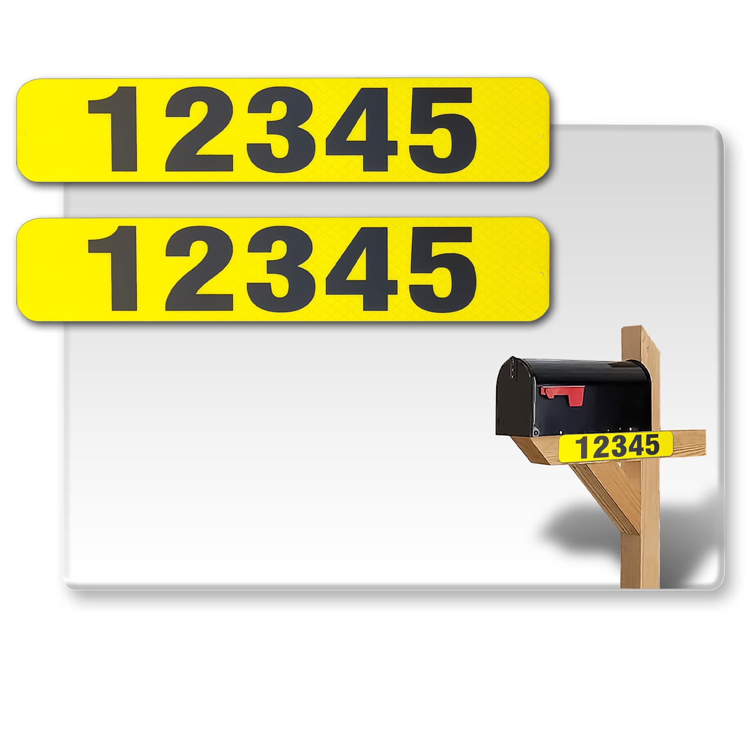 2 Pack Customized Horizontal 911 Mailbox Address Numbers Stickers ...
