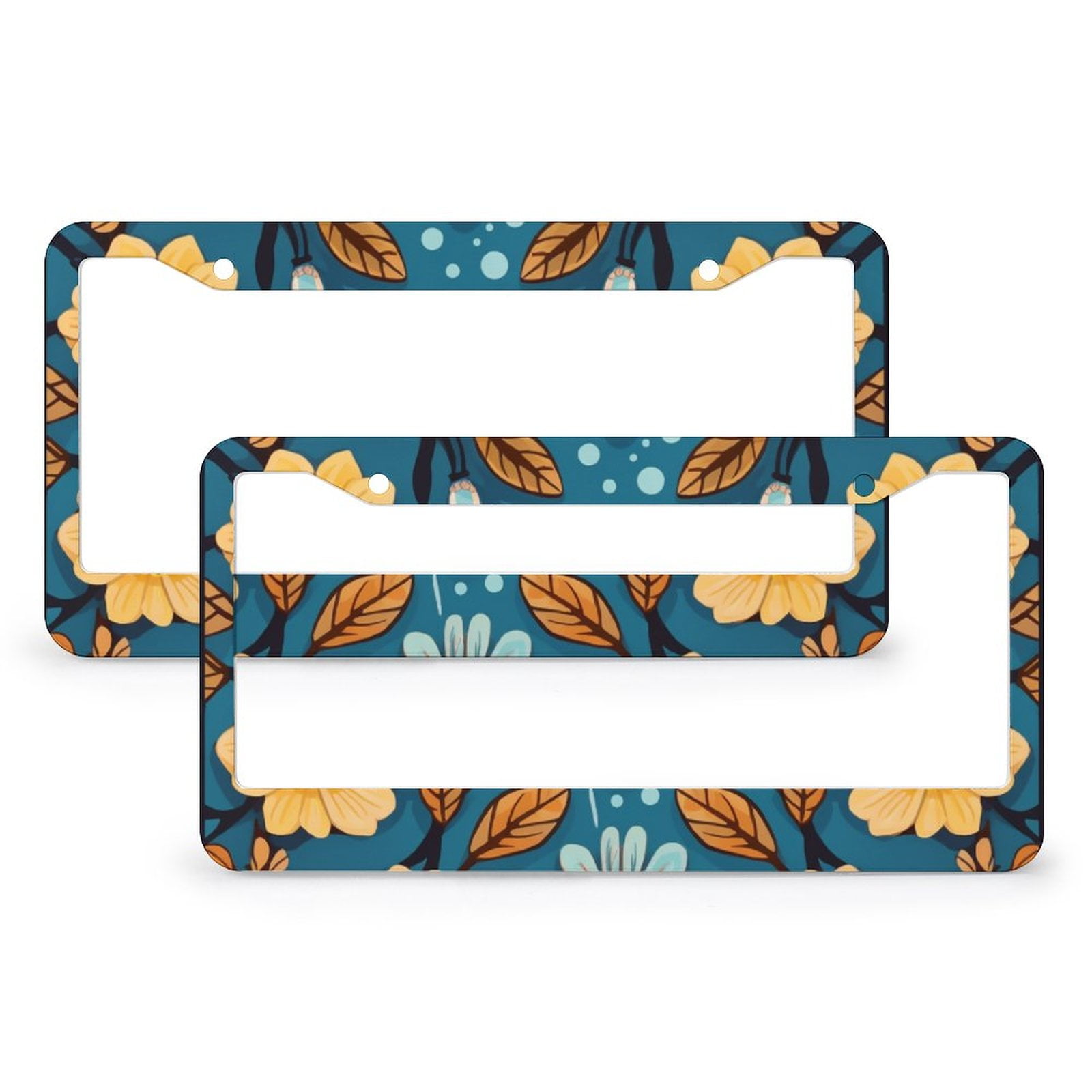 2 Pack Cute Bee And Flower License Plate Frame Cute Cartoon Bumble Bee ...
