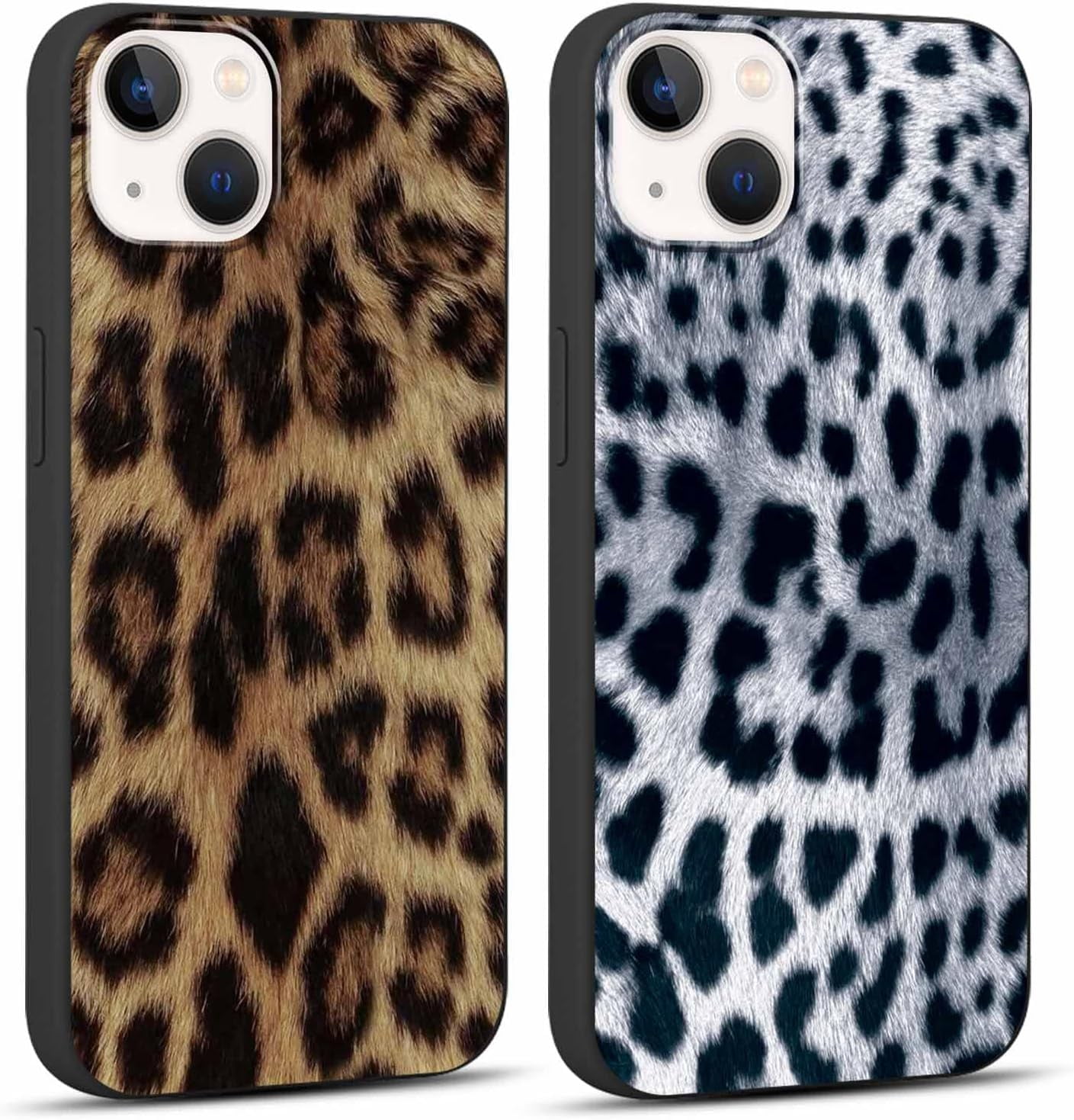 2 Pack Cute Cheetah Print for iPhone 13 Mini 5.4" Phone Case, Luxury ...