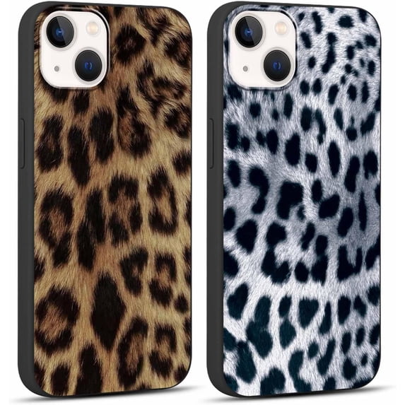 2 Pack Cute Cheetah Print for iPhone 13 Mini 5.4" Phone Case, Luxury ...