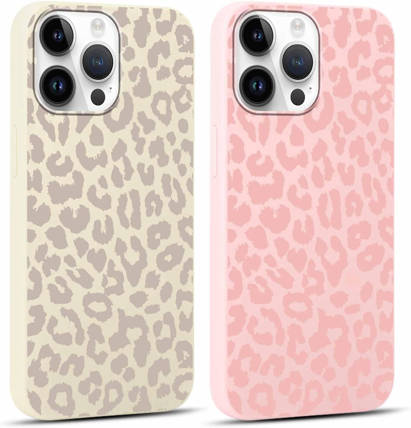 2 Pack Cute Cheetah Print for iPhone 15 Pro Max 6.7" Phone Case, Luxury ...