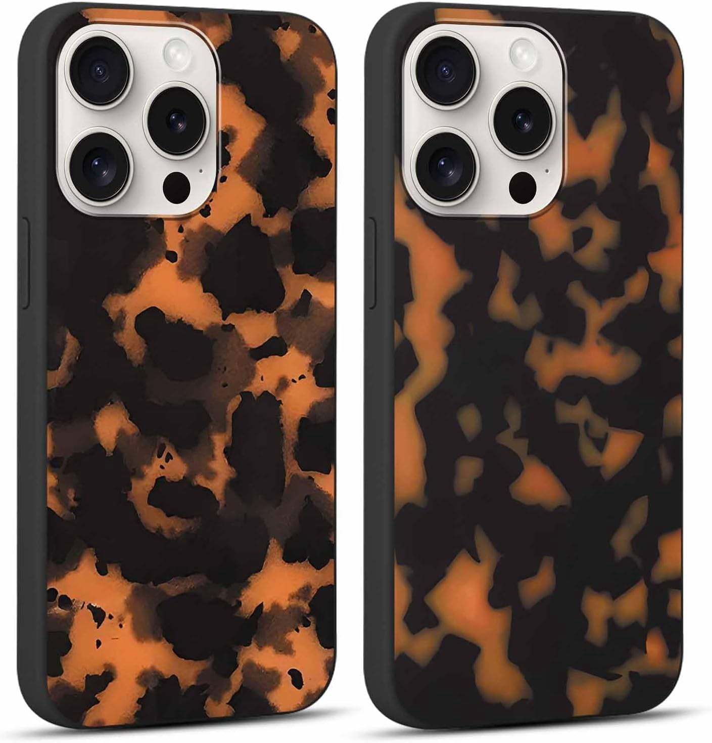 2 Pack Cute Cheetah Print for iPhone 16 Pro 6.3" Phone Case, Luxury ...
