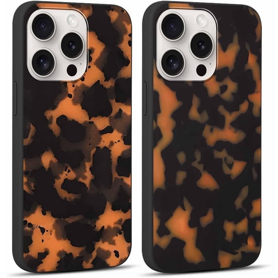 2 Pack Cute Cheetah Print for iPhone 16 Pro 6.3" Phone Case, Luxury ...
