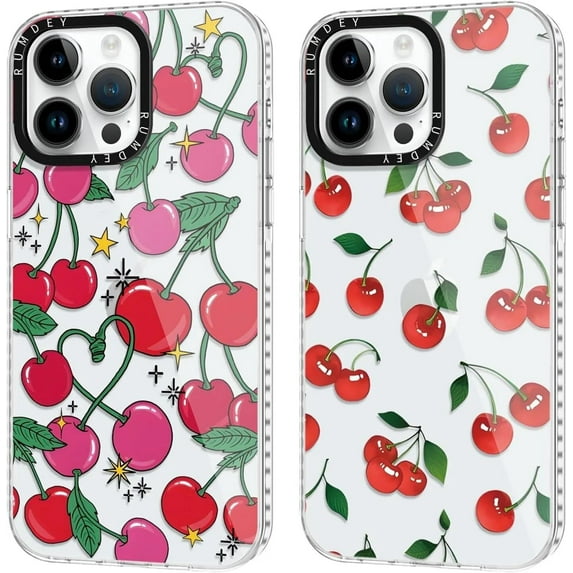 2 Pack Cute Cherry for iPhone 11 Pro 5.8" Phone Case, Transparent TPU ...