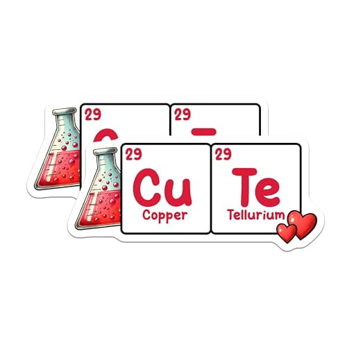 (2 Pack) Cute Copper Tellurium Magnets - Science Lover - Chemistry ...