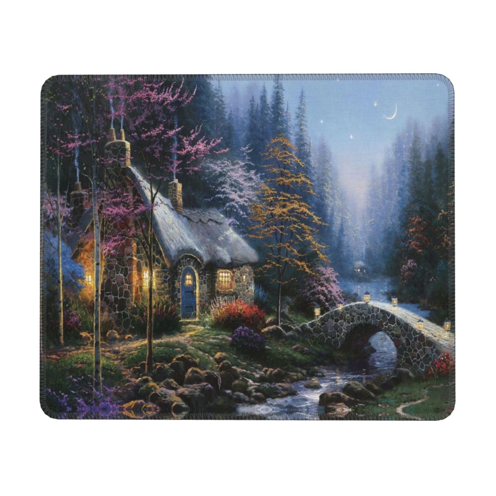 2 Pack Cute Mouse Pad with Stitched Edge,Custom Small Mouse Pads with ...