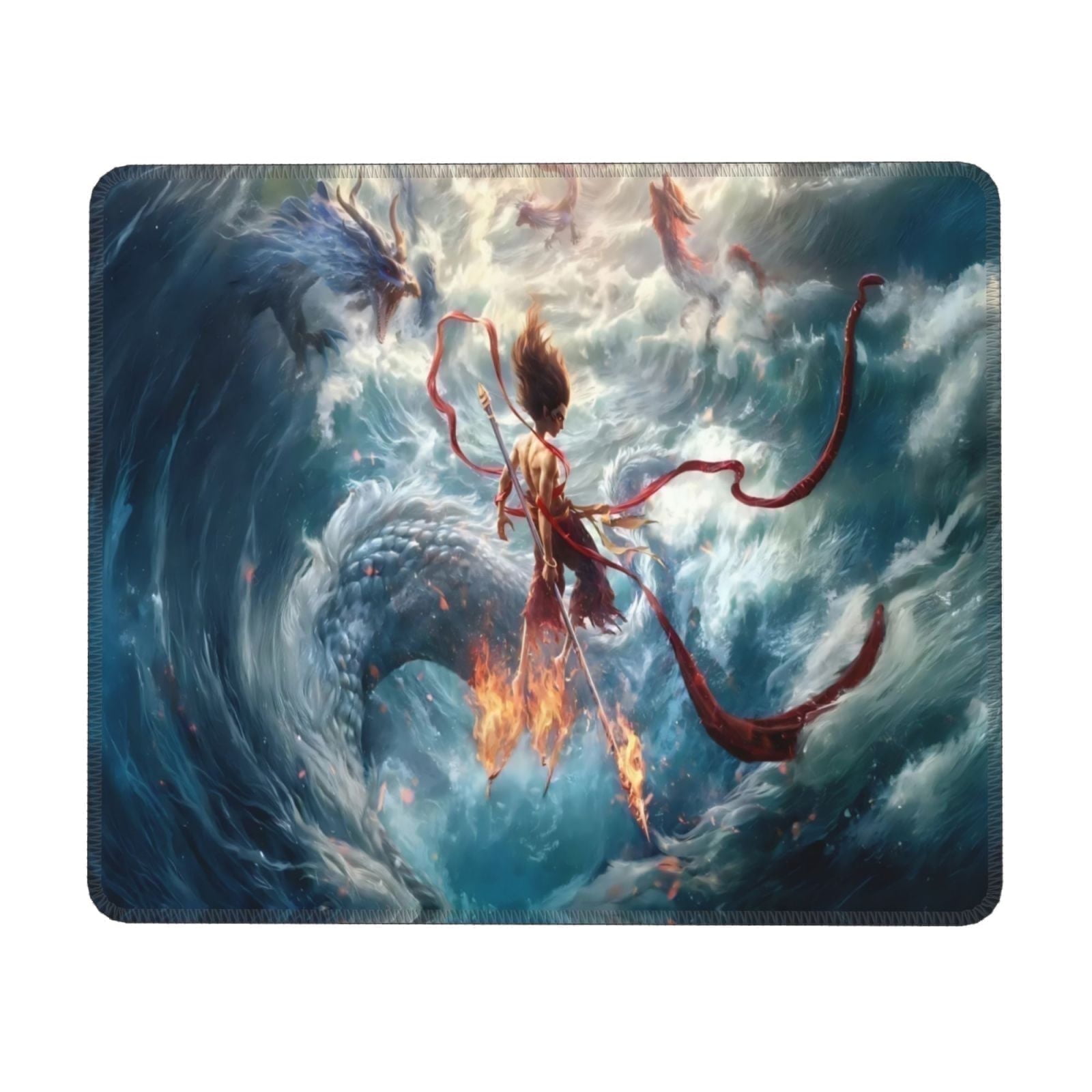Heluo.Zu 2 Pack Anime small mouse pad 9.5"x7.9",Square Cute Rubber Desk ...