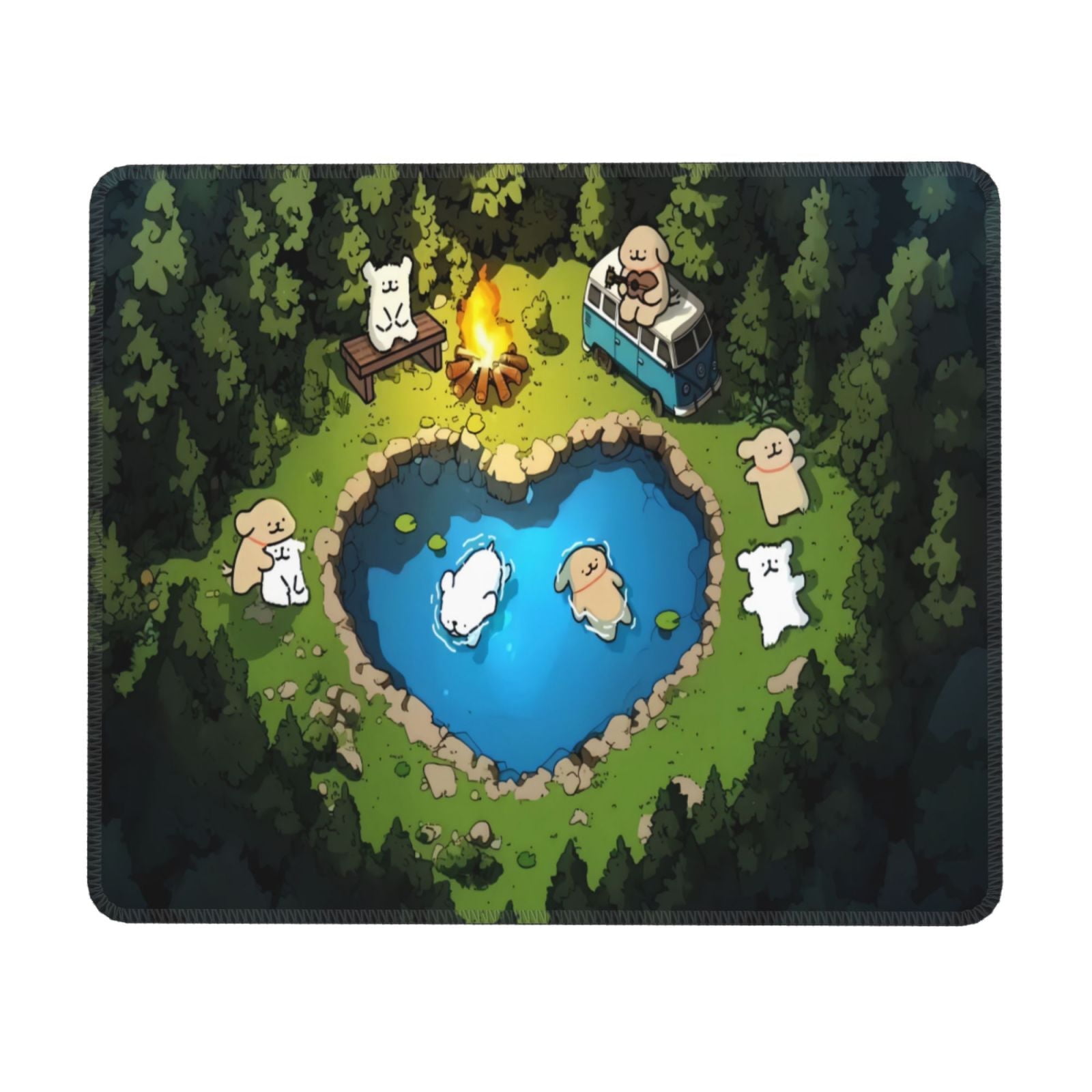 2 Pack Cute Mouse Pad with Stitched Edge,Custom Small Mouse Pads with ...