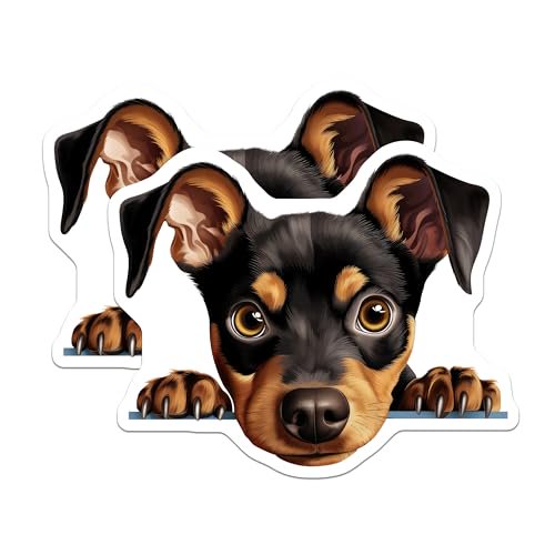 (2 Pack) Cute Puppy Fridge Decor Magnet - 5" On Longest Side - Sticks ...