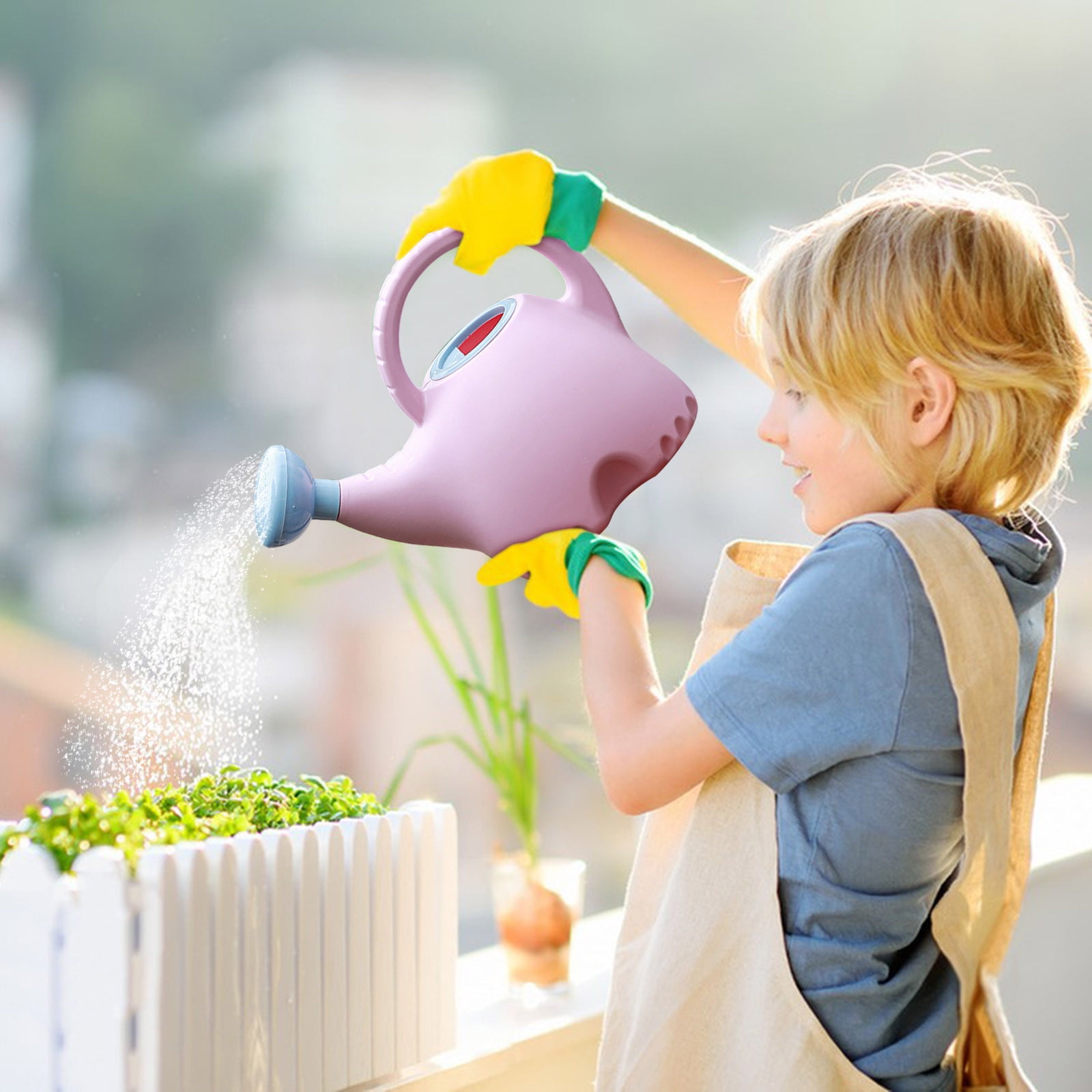 JWshufel 2 Pack Cute Watering Pots 1.5 Liters Each Long Lasting Plastic ...