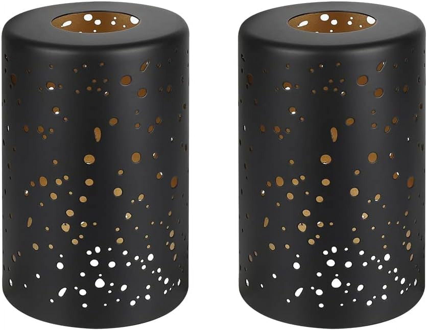 2 Pack Cylinder Metal Lamp Shade, Sky Stars Design, Fixture Replacement ...