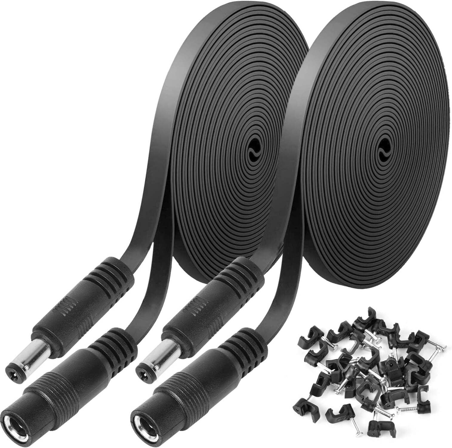 2 Pack DC Power Extension Cable 10Ft 2.1Mm X 5.5Mm Compatible with 12V ...