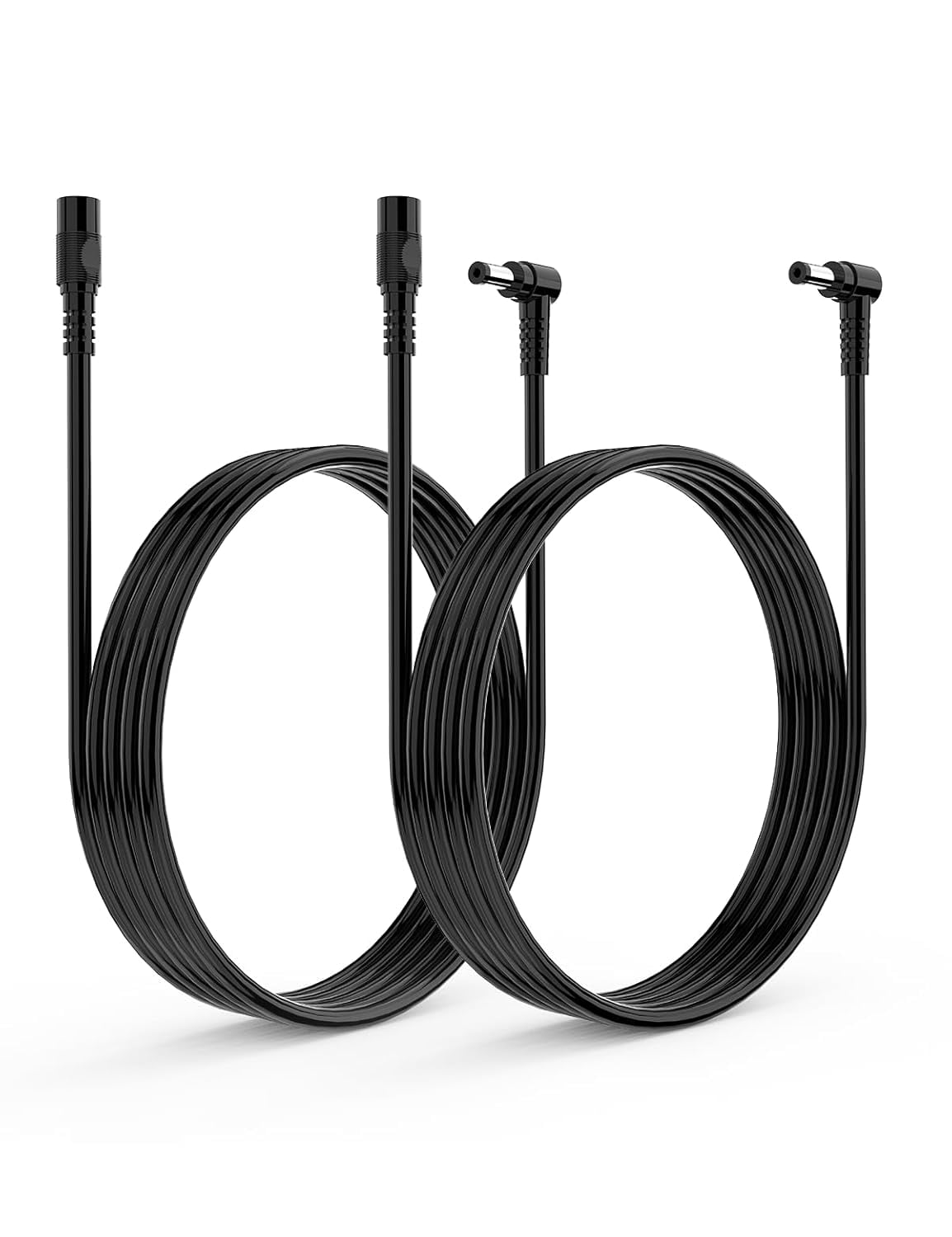 2 Pack DC Power Extension Cable 4M 13.12FT 5.5mm x 2.1mm 90 Degree ...