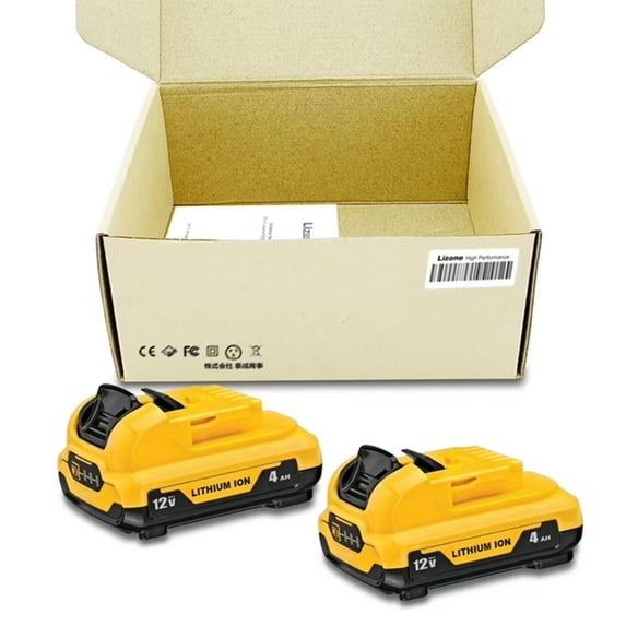 2 Pack DCB124 12V 4.0Ah Battery Replacement for DEWALT 12V Compact ...