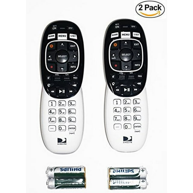 DIRECTV Genie Remote Control - 2 Pack, IR/RF Compatible, Sleek Design ...