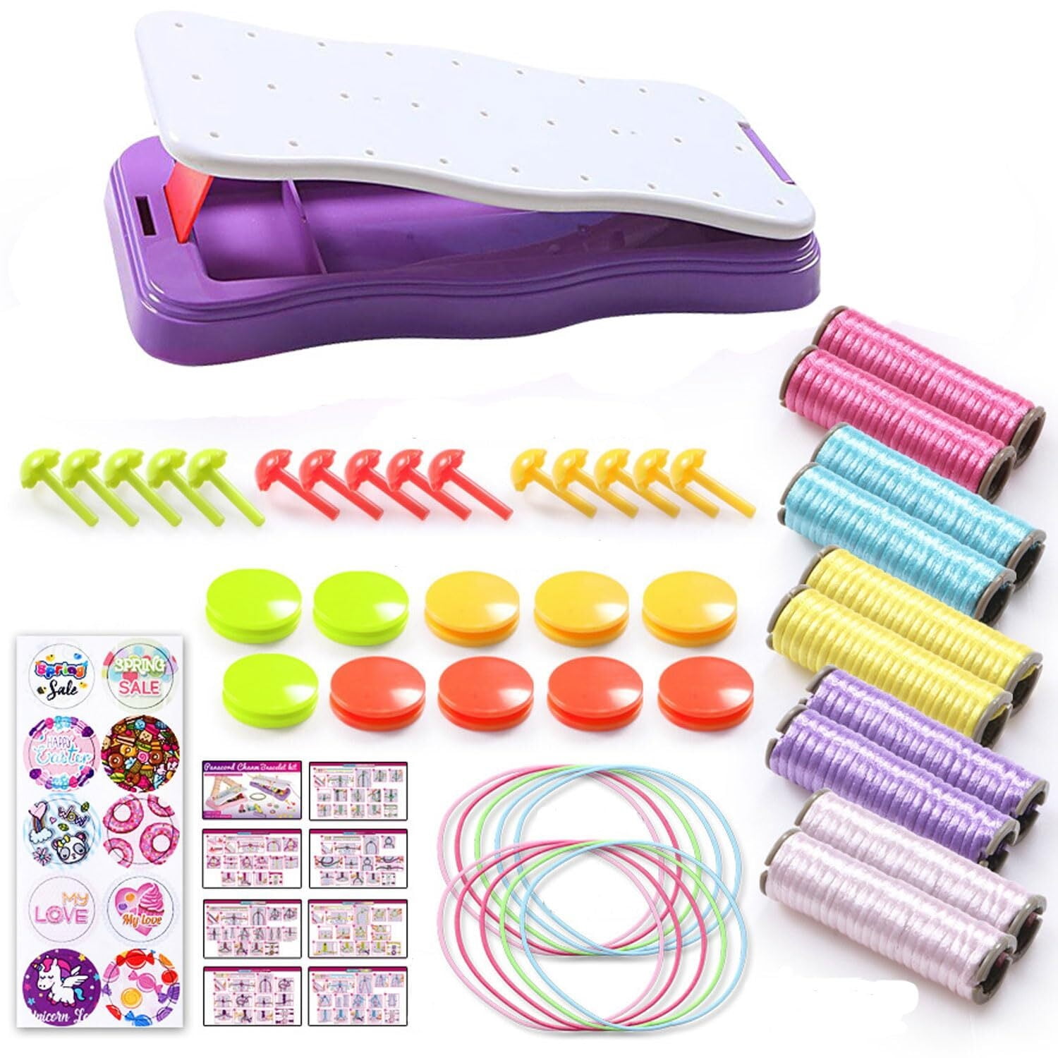 2-Pack DIY Bracelet Making Kit for Girls Arts and Crafts Jewelry Set ...