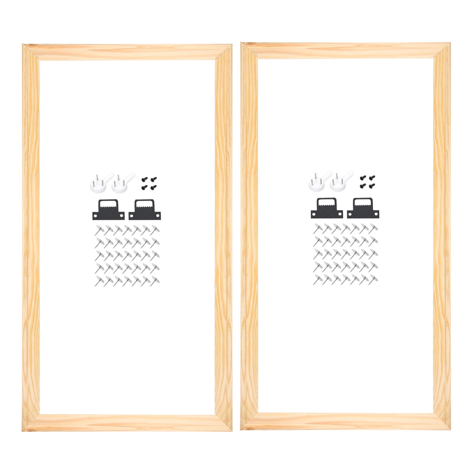 2 Pack DIY Canvas Stretcher Bars, 20 x 12 Inch Canvas Frame Wooden ...