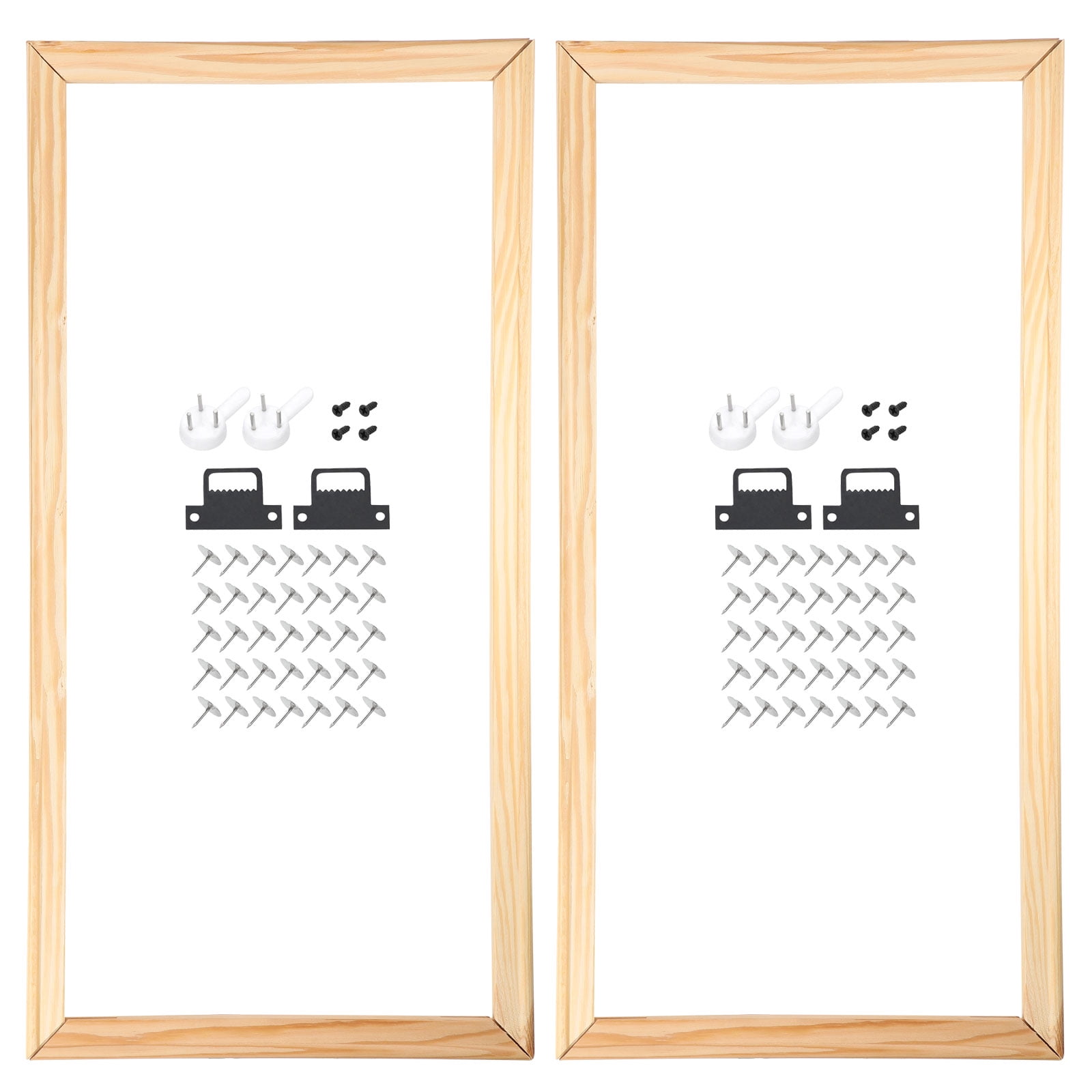 2 Pack DIY Canvas Stretcher Bars, 24 x 12 Inch Canvas Frame Wooden ...