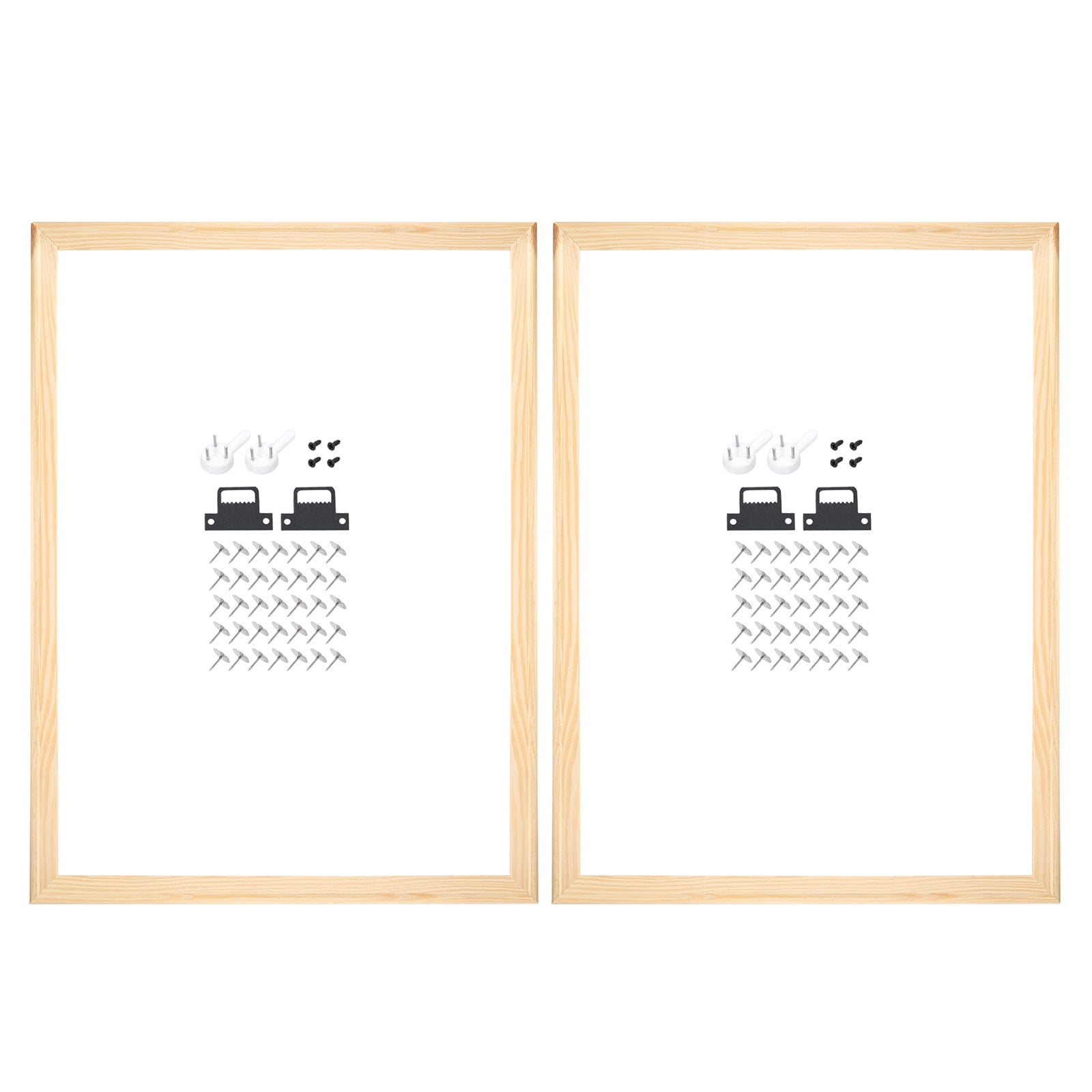 2 Pack DIY Canvas Stretcher Bars, 24 x 16 Inch Canvas Frame Wooden ...