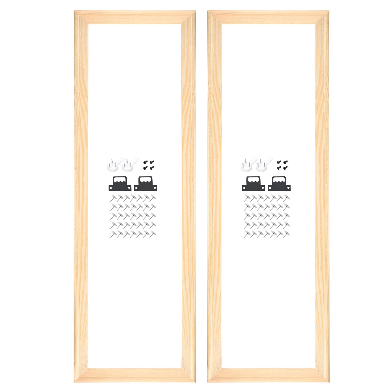 2 Pack DIY Canvas Stretcher Bars, 24 x 8 Inch Canvas Frame Wooden ...