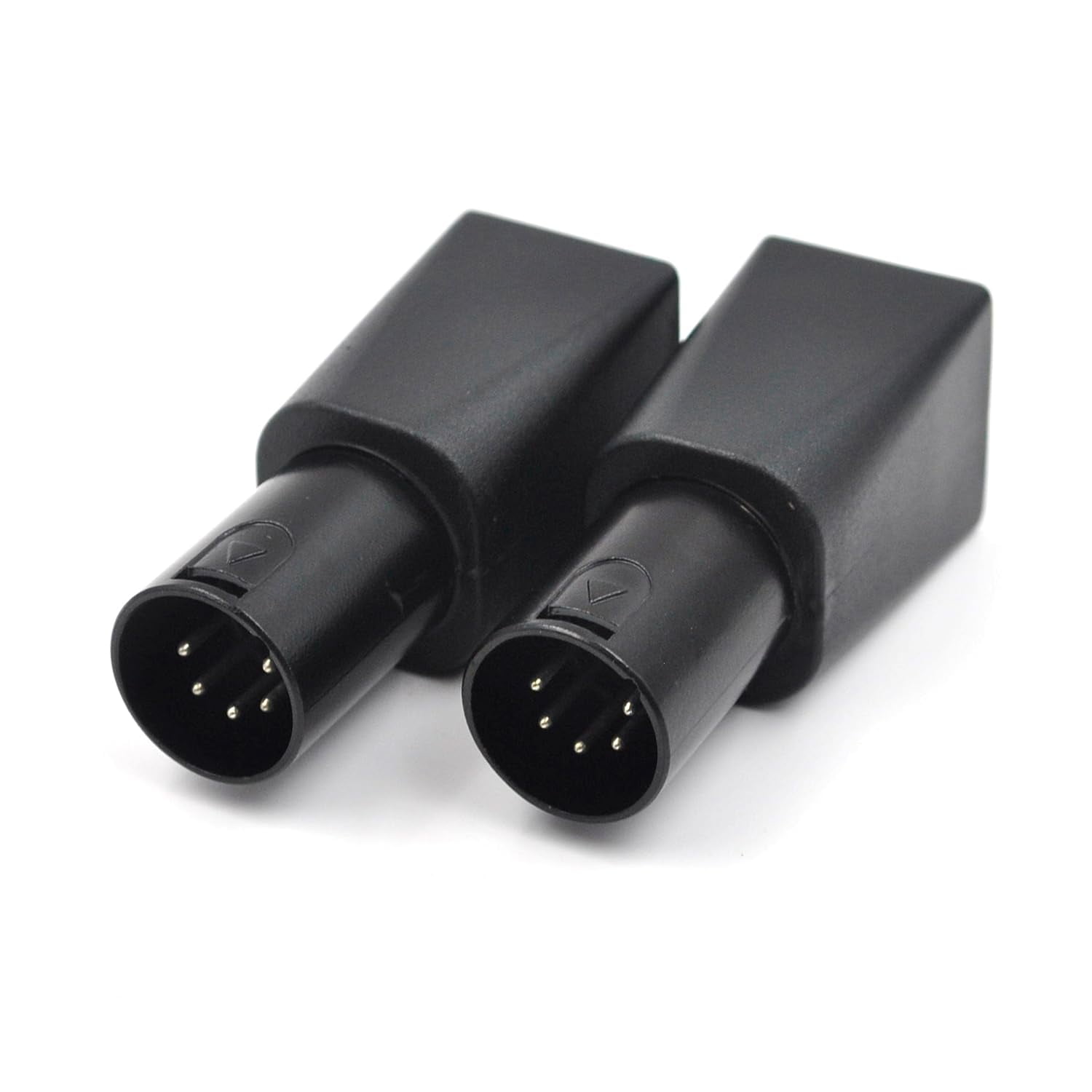 (2-Pack DMX to RJ45 5-Pin XLR Connector DMX to Ethernet Male Adapter ...