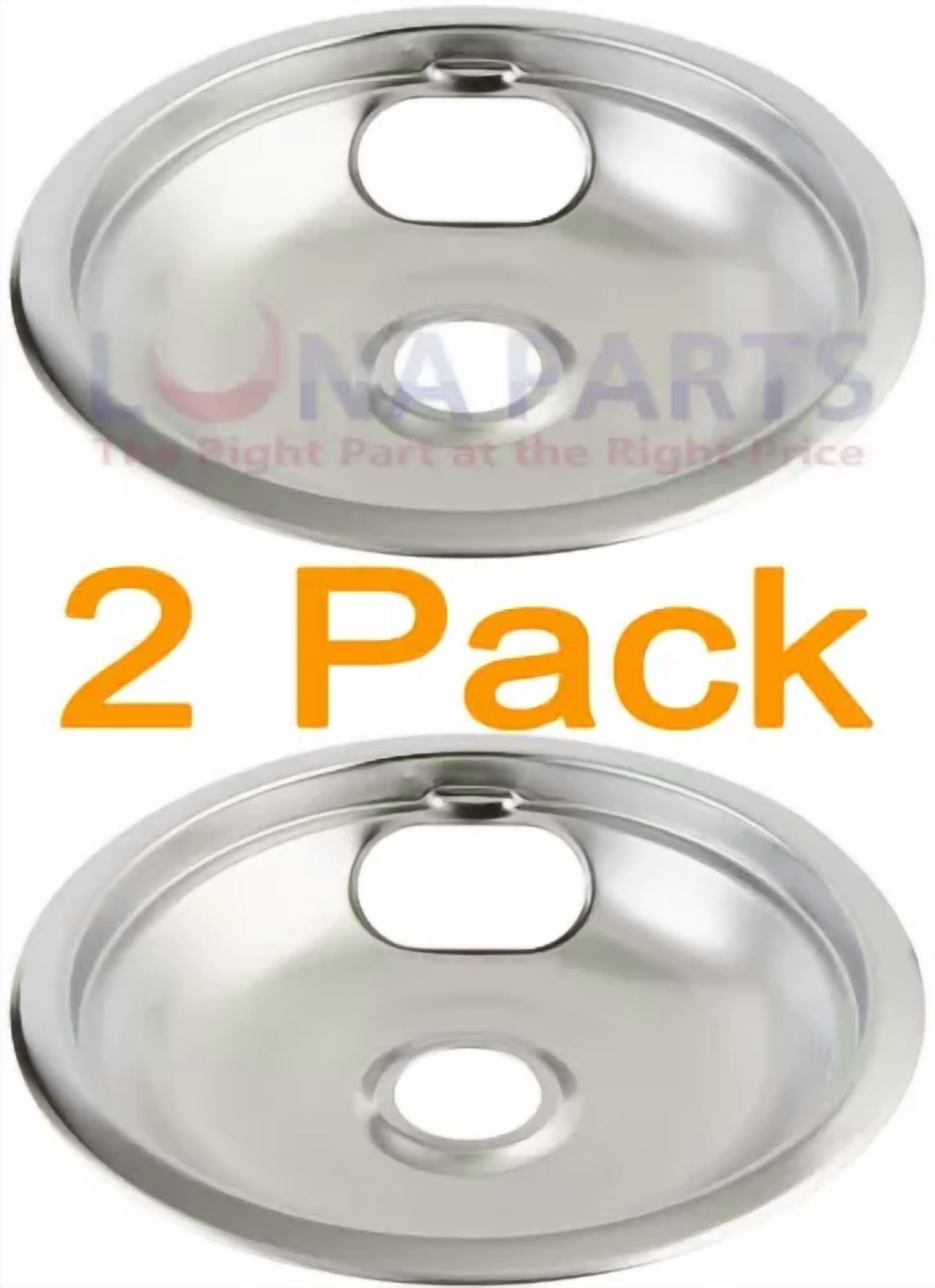 2 Pack Dacor Stove Range Cooktop 8" Burner Chrome Drip Pan 82054 ...