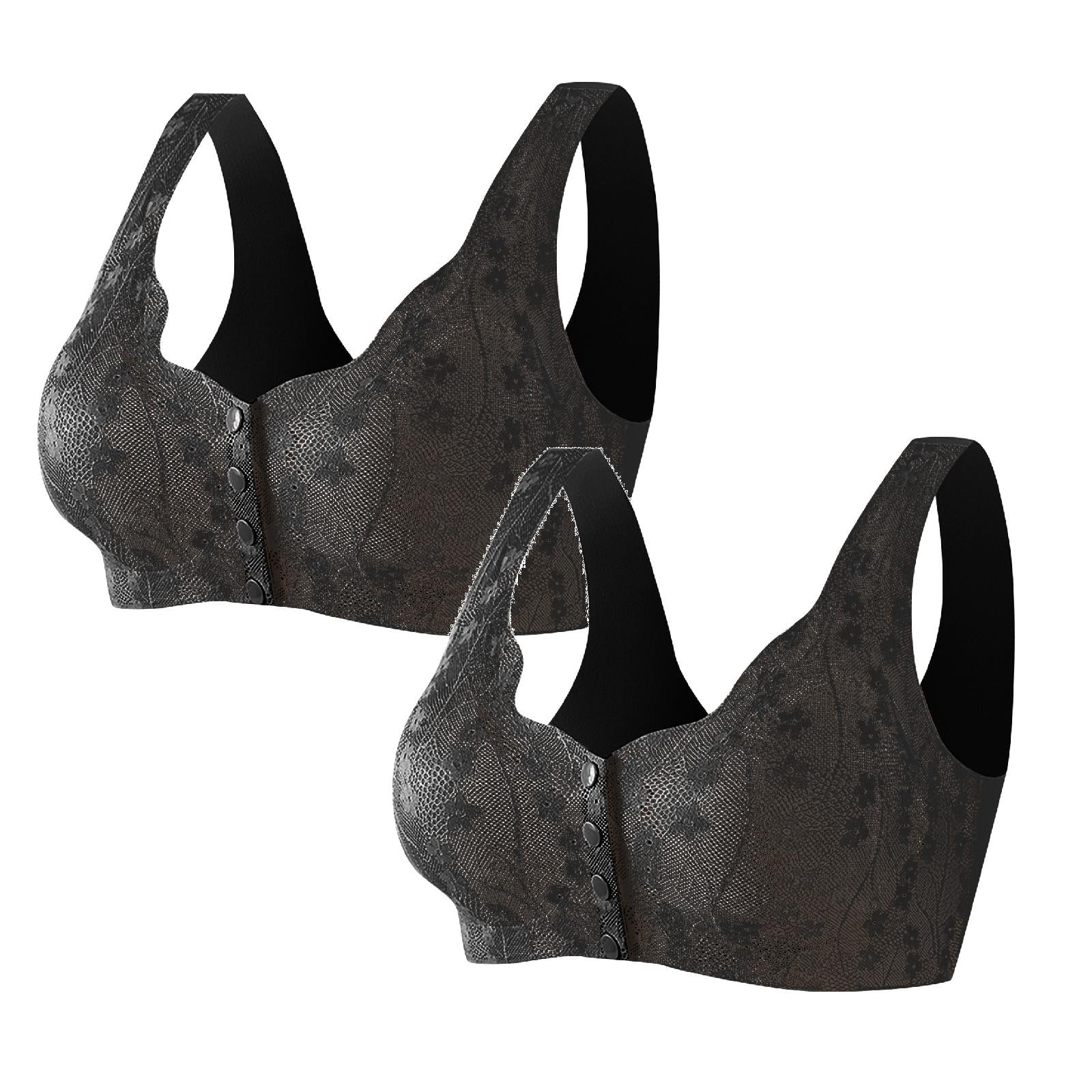 2 Pack Daisy Bra For Women Lift Bra Comfortable Convenient Front Close ...